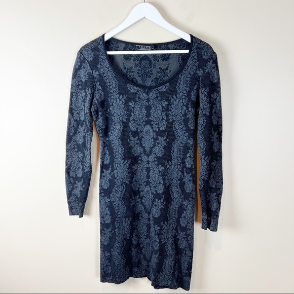 Peruvian Connection | Dresses | Peruvian Connection Gray Black Lace ...